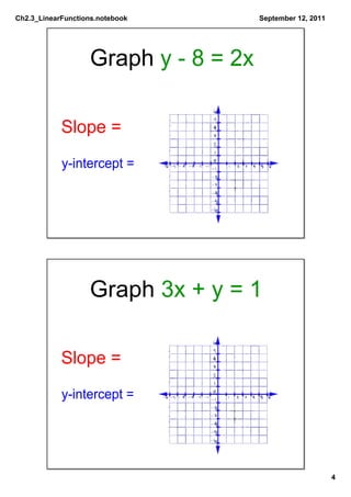 Ch2.3 Linear Functions | PDF | Physics | Science
