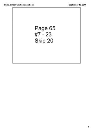 Ch2.3 Linear Functions | PDF | Physics | Science