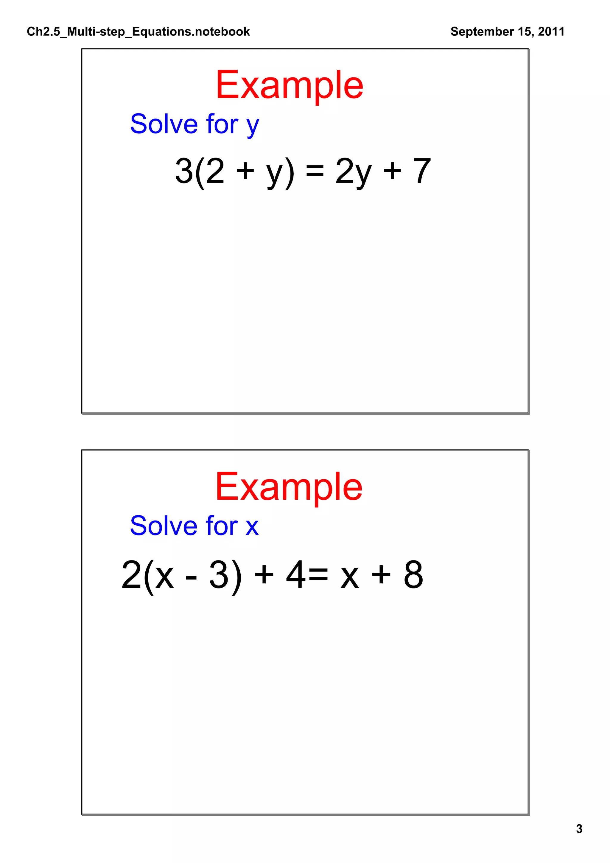 Ch2.5 Multi-Step Equations | PDF | Free Download