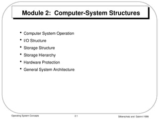 ch2 - Computer-System Structures Operating system | PPT