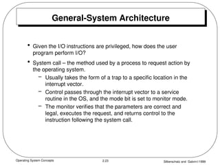 ch2 - Computer-System Structures Operating system | PPT