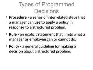 Comprehensive Guide to Managerial Decision Making Processes and ...