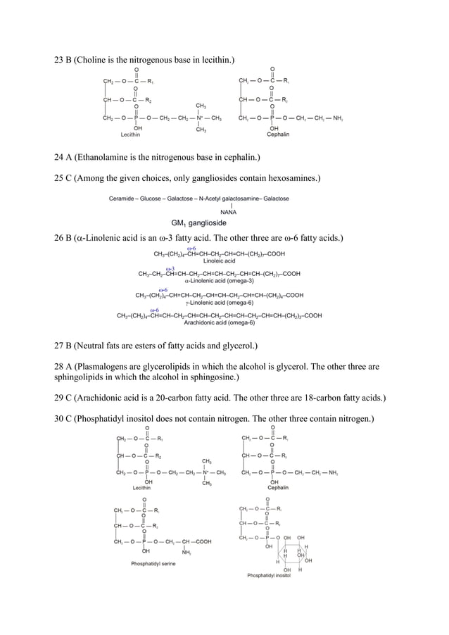 MCQs on Chemistry of Lipids | PDF