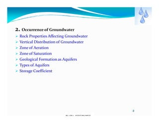 Ch2 occurrence-of-groundwater-1 | PDF