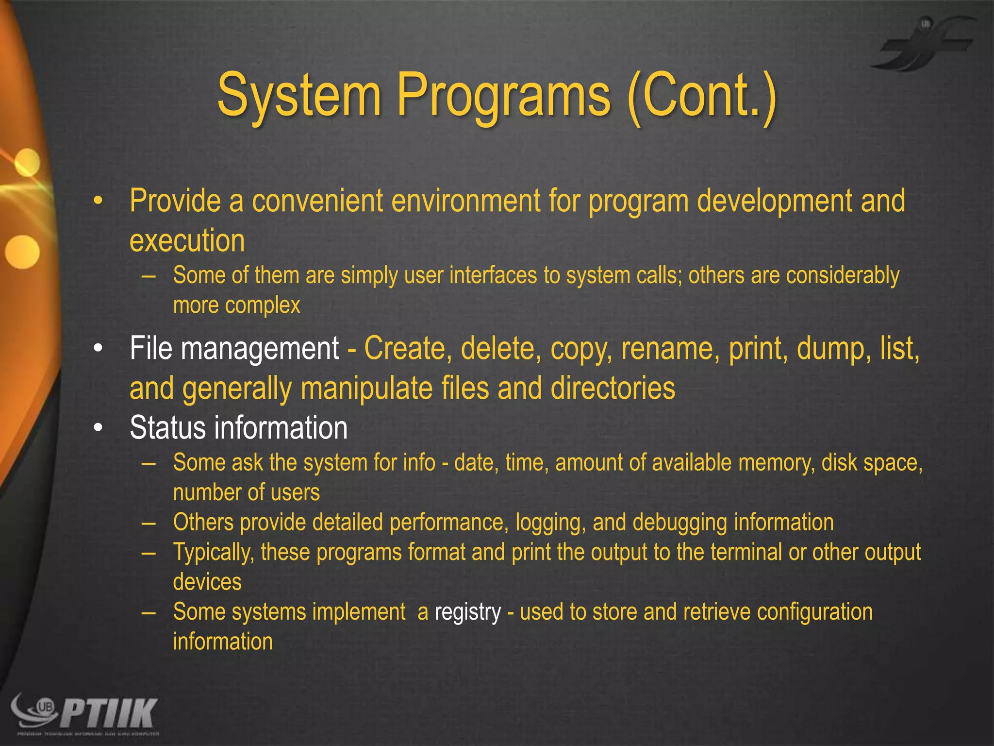Ch2 operating-system structures | PDF