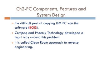 Ch2 pc-components-features-and-system-design | PPT