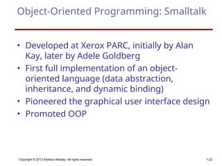 Programming Languages Chapter 2 - History of Languages | PPT
