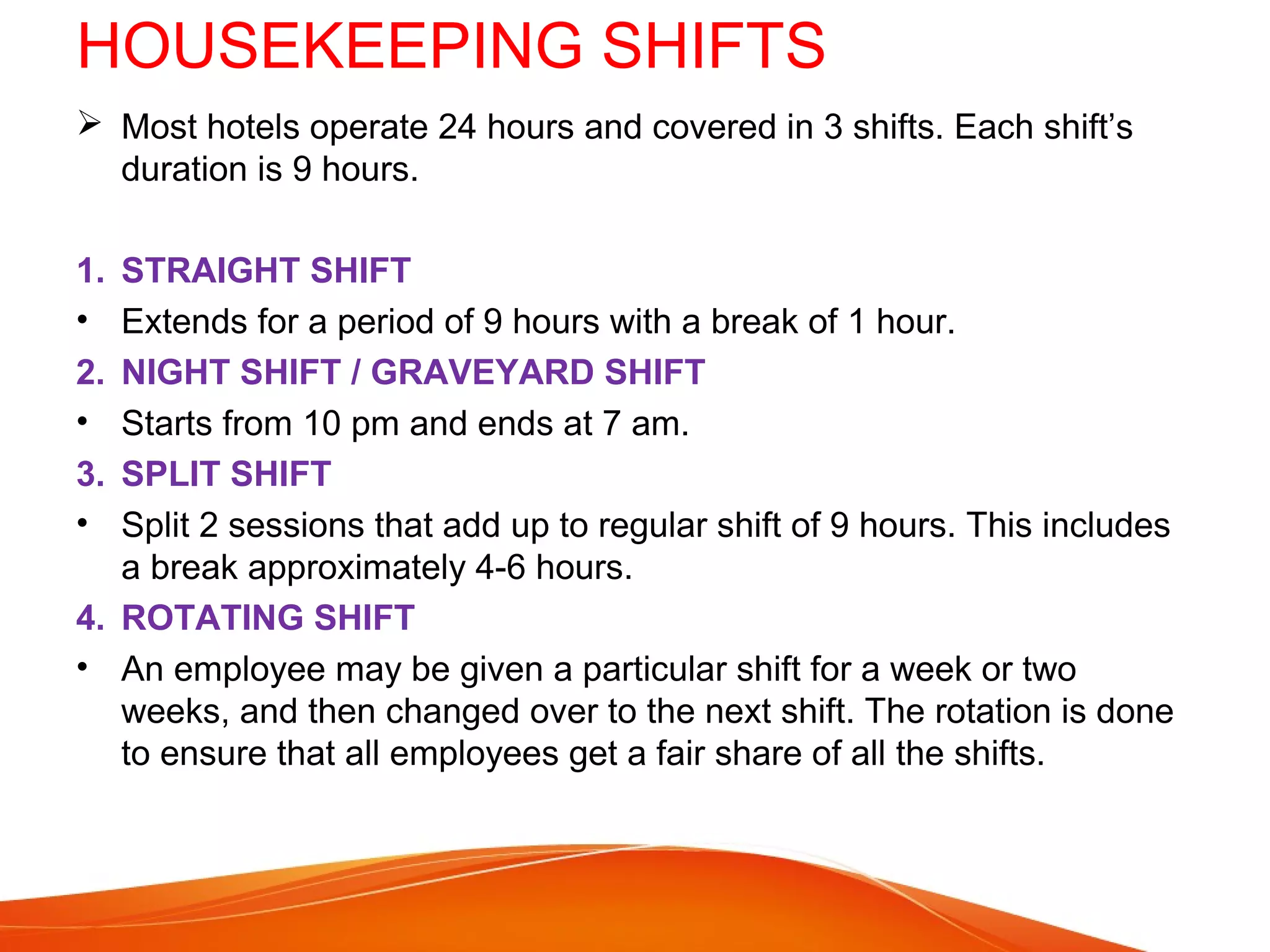 HOUSEKEEPING OPERATION: ROLES AND FUNCTIONS OF HOUSEKEEPING PERSONNEL | PPT