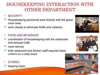 HOUSEKEEPING OPERATION: ROLES AND FUNCTIONS OF HOUSEKEEPING PERSONNEL | PPT