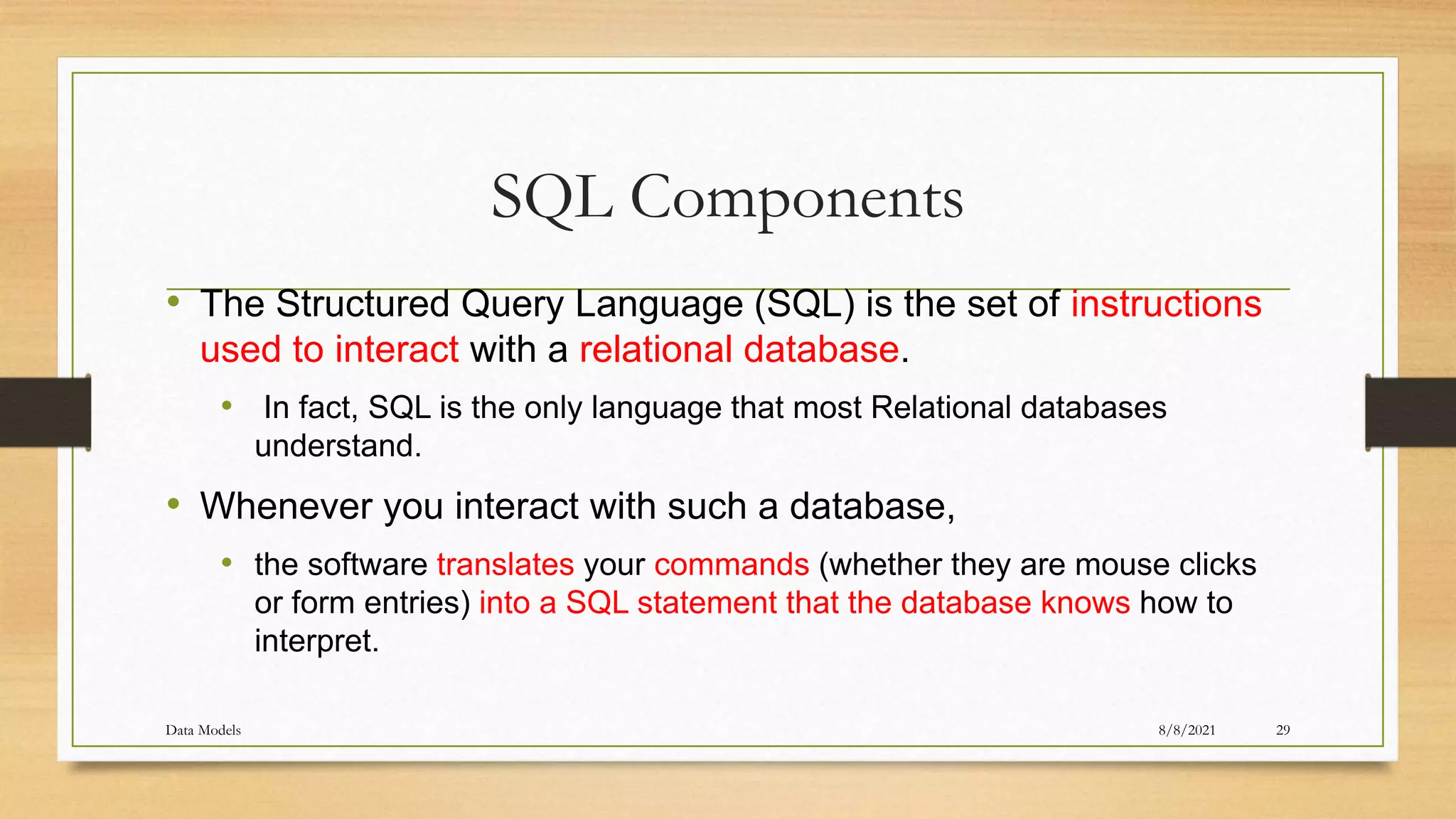 ch2-slide Data Models.pptx | Databases | Computer Software and Applications