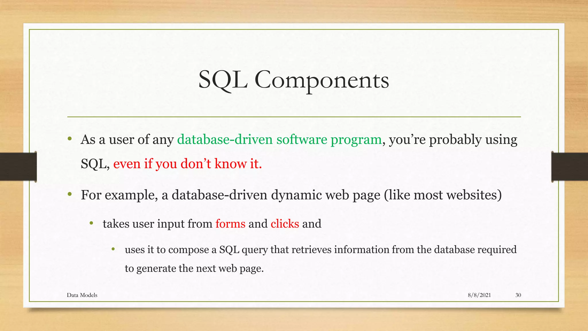 ch2-slide Data Models.pptx | Databases | Computer Software and Applications