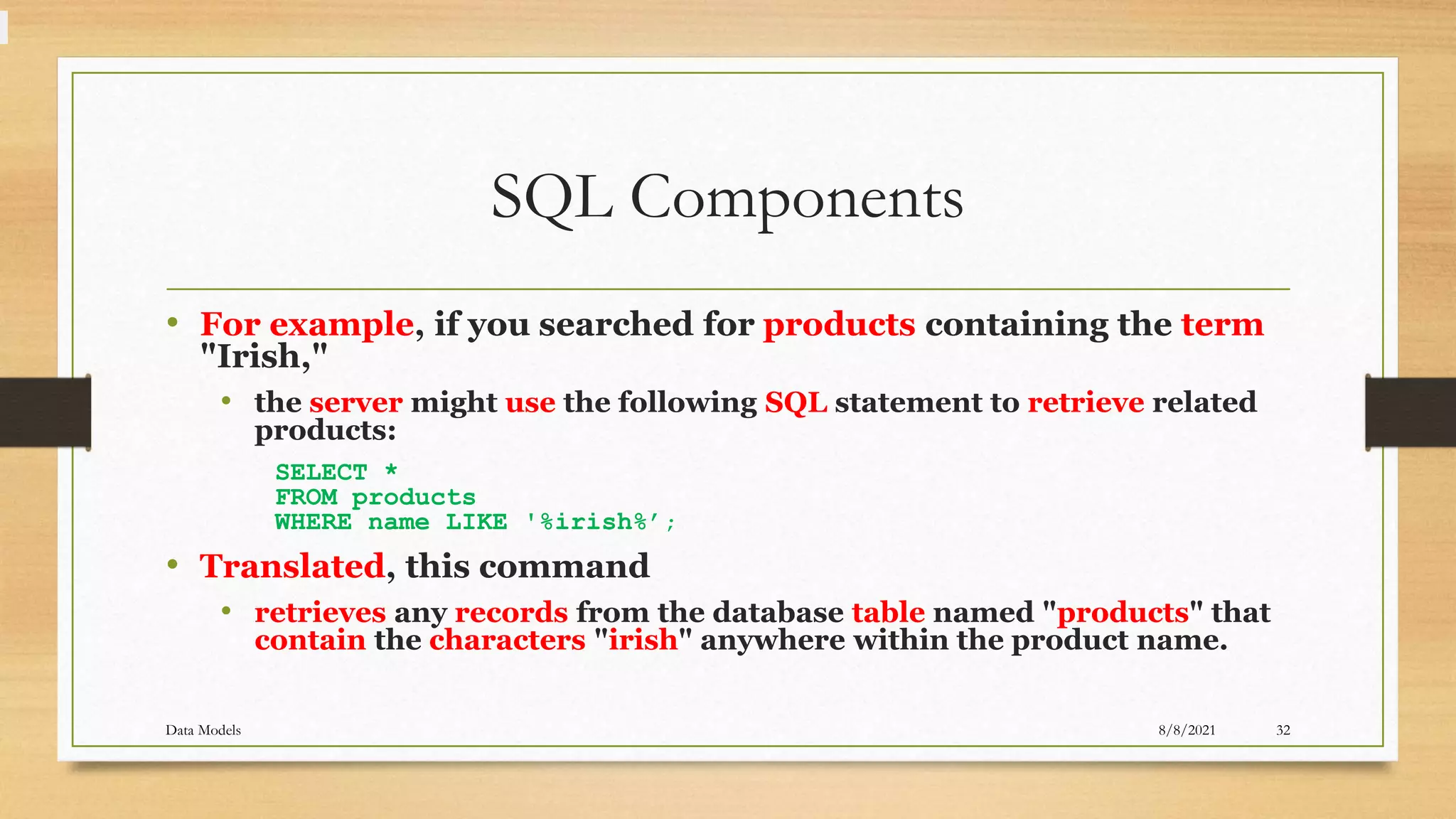 ch2-slide Data Models.pptx | Databases | Computer Software and Applications