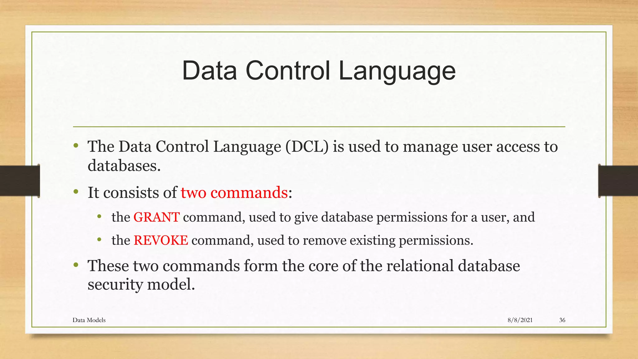 ch2-slide Data Models.pptx | Databases | Computer Software and Applications
