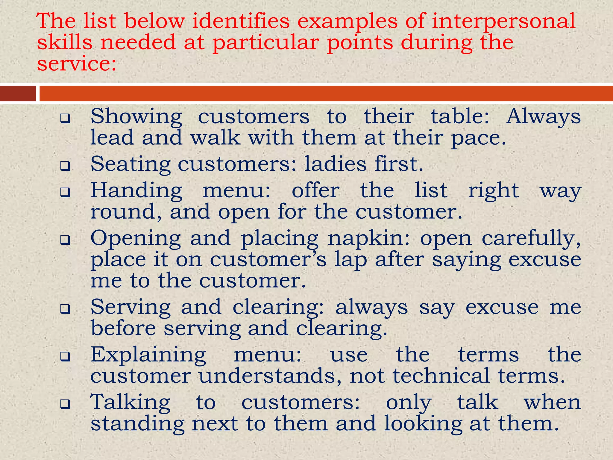 FOOD AND BEVERAGE PERSONNEL ATTRIBUTES, SKILLS AND KNOWLEDGE | PPTX