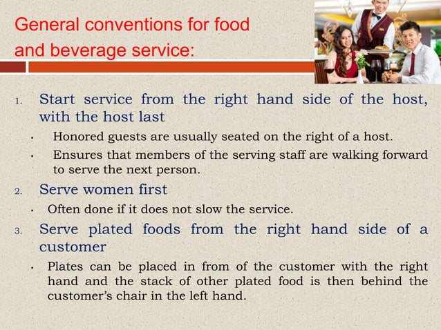 FOOD AND BEVERAGE PERSONNEL ATTRIBUTES, SKILLS AND KNOWLEDGE | PPTX ...