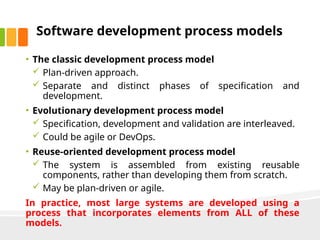Chapter 2 Intro to SE(SW Process Models.pptx) | PPT