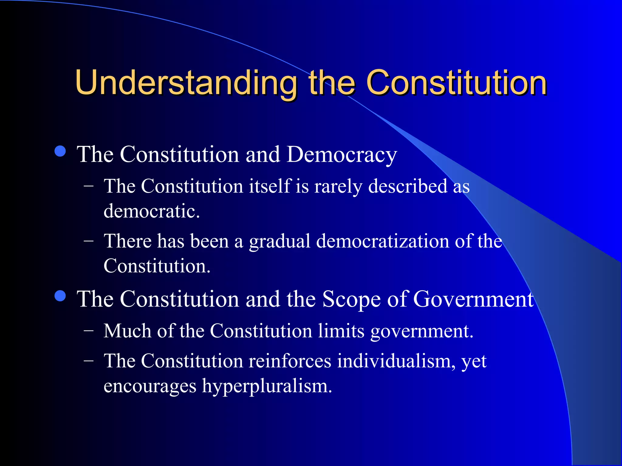 Ch 2 the constitution | PPT
