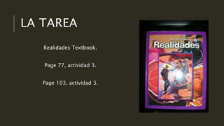 Ch2 vocabulario Realidades 1 | PPTX
