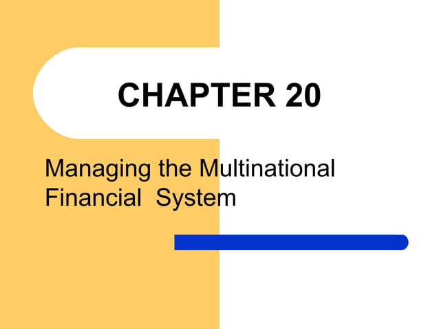 Chapter 20 IFM | PPT