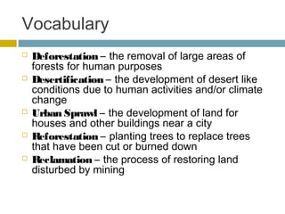 Chapter 20.2: Impacts on Land | PPT