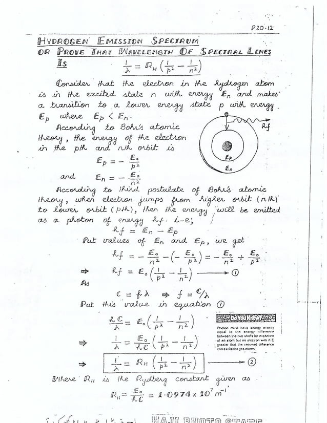 Atomic Spectra (PDF) | PDF