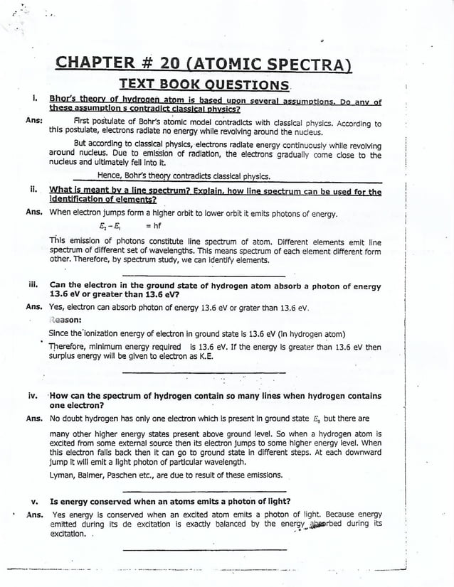 Atomic Spectra (PDF) | PDF