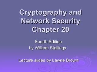 Cryptography and Network Security Slide. | PPT