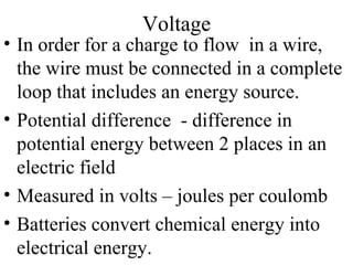 Ch 20 2 Electric Current And Ohm’S Law | PPT