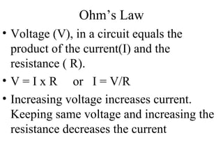 Ch 20 2 Electric Current And Ohm’S Law | PPT