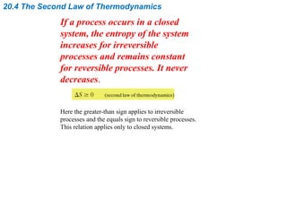 ch20-Entropy and the Second Law of Thermodynamics.ppt