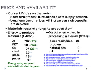 Materials Selection and Design Considerations | PPT