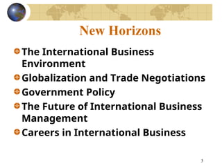 new horizons in international business.. | PPT
