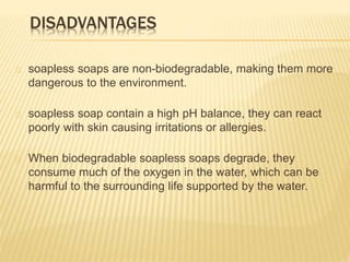 Soaps and Detergents | PPTX