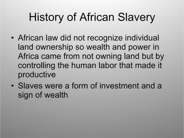 AP World Atlantic Slave Trade | PPT