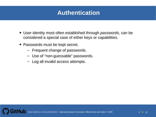 Operating System : Ch20 security | PPT