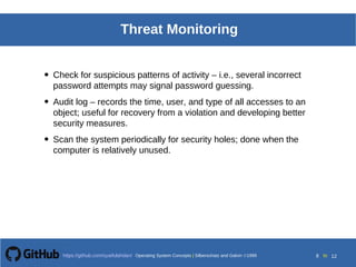 Operating System : Ch20 security | PPT