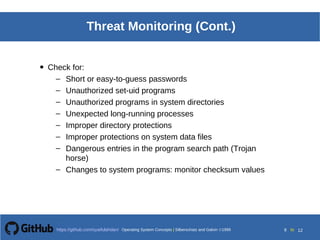 Operating System : Ch20 security | PPT