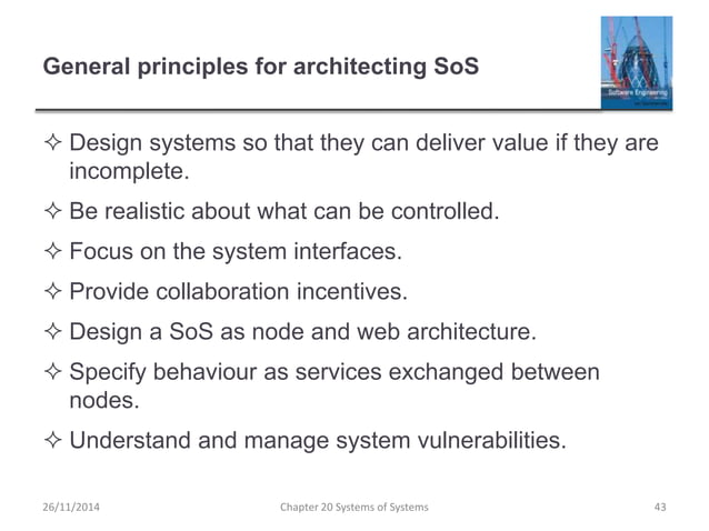 Ch20 systems of systems | PPTX | Operating Systems | Computer Software and Applications