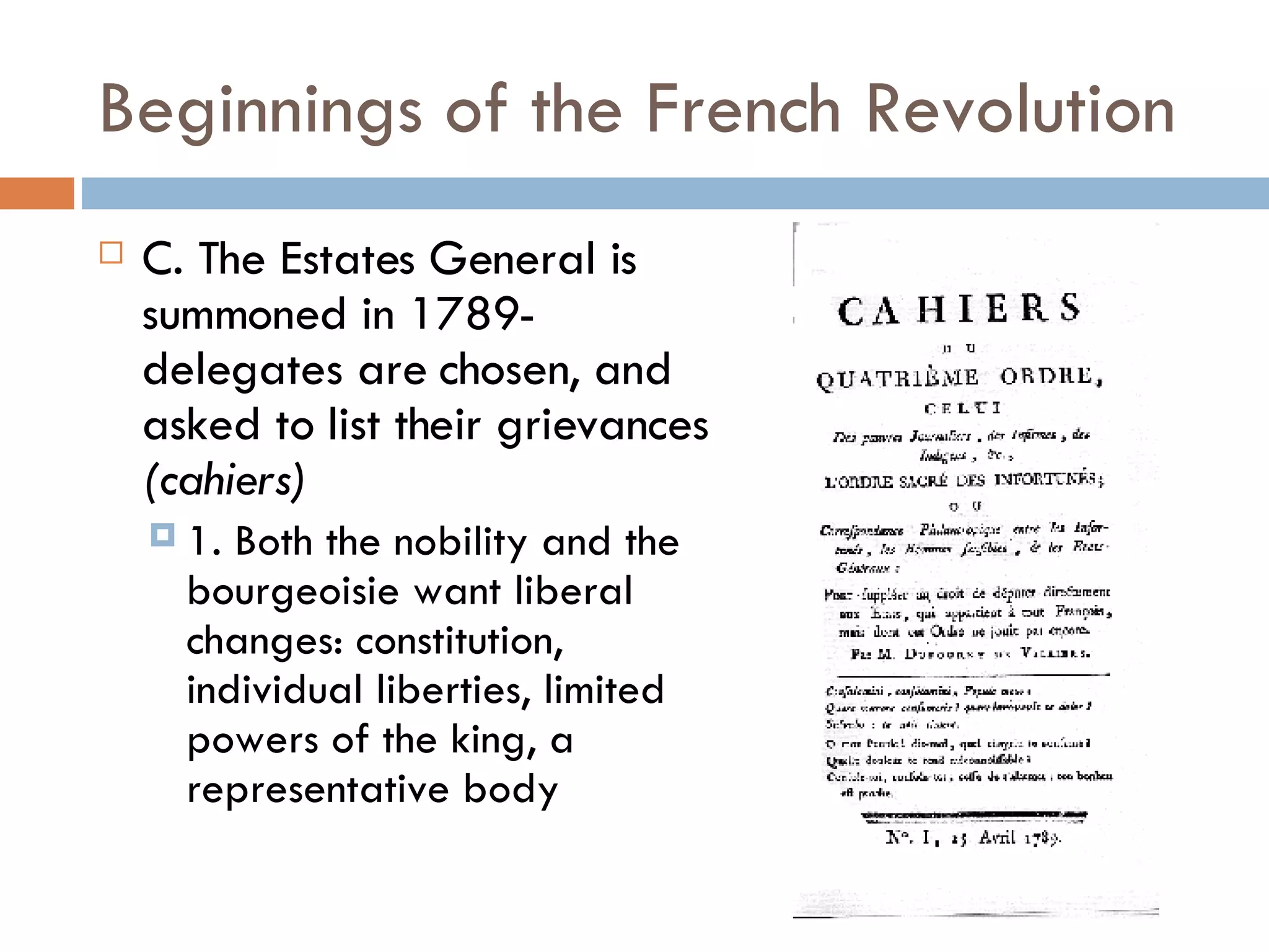 Ch21 Section 3 The French Revolution | PPT