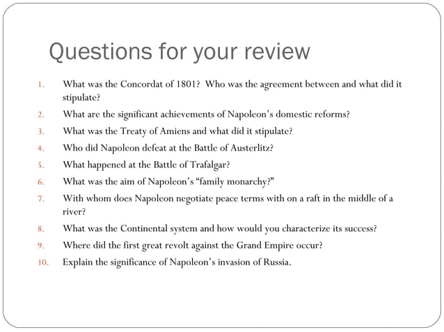 Ch21 Section 5 The Napoleonic Era, 1799 1815 | PPT | War and Conflicts