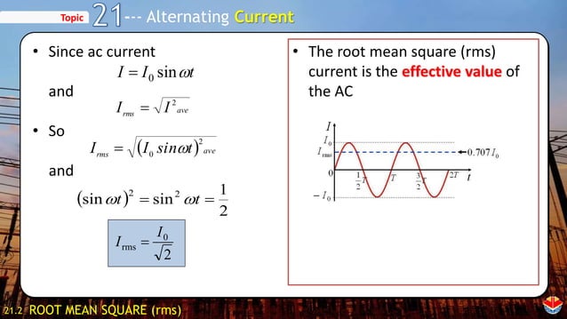 Ch 21 Alternating Current | PPT