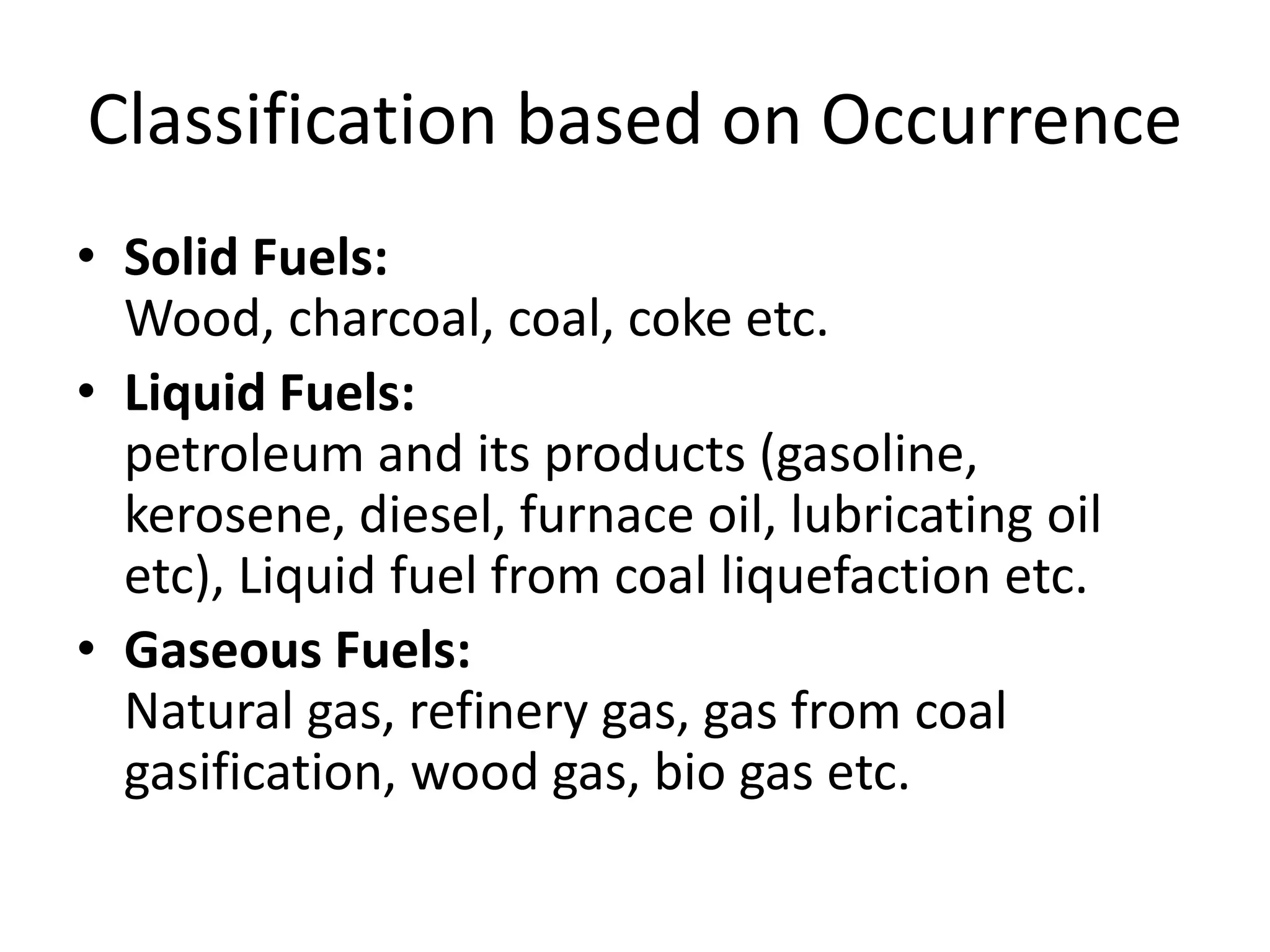 Fuels and Combustion Lectures (GIKI) | PPTX