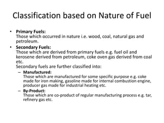 Fuels and Combustion Lectures (GIKI) | PPTX