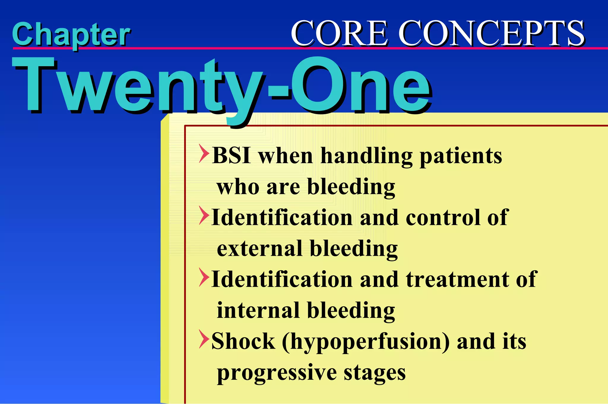 Bleeding and Shock | PPT