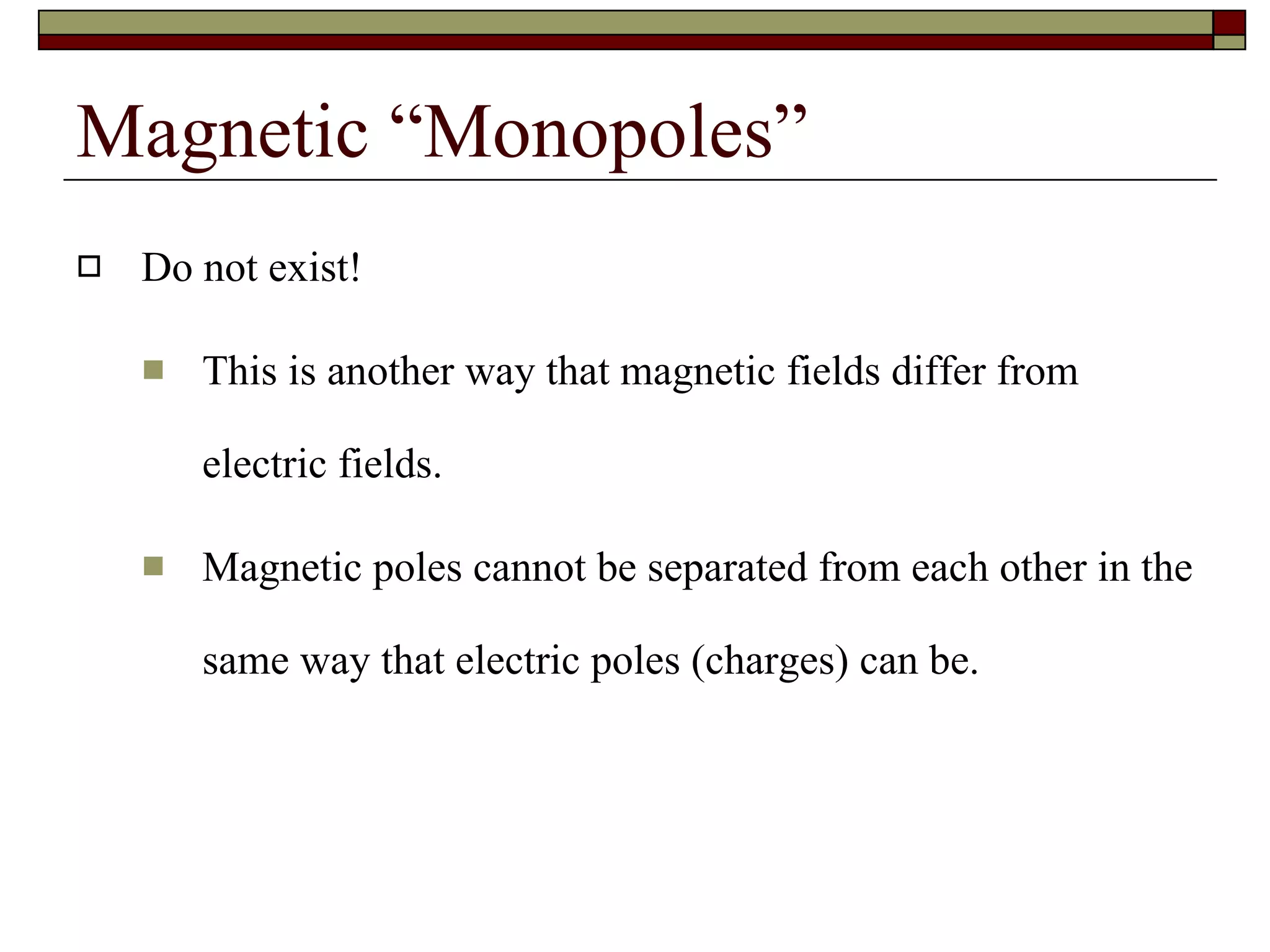 Ch 21 Magnetic Fields and Forces | PPT