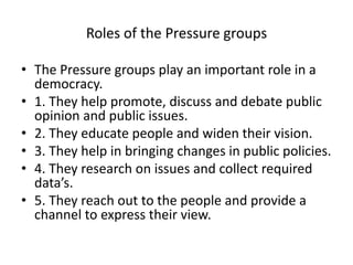 NIOS STD X 10TH, SOCIAL SCIENCE, Ch 21 political parties and pressure ...