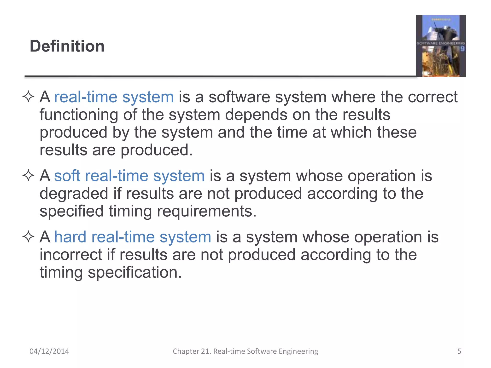 Ch21 real time software engineering | PPTX