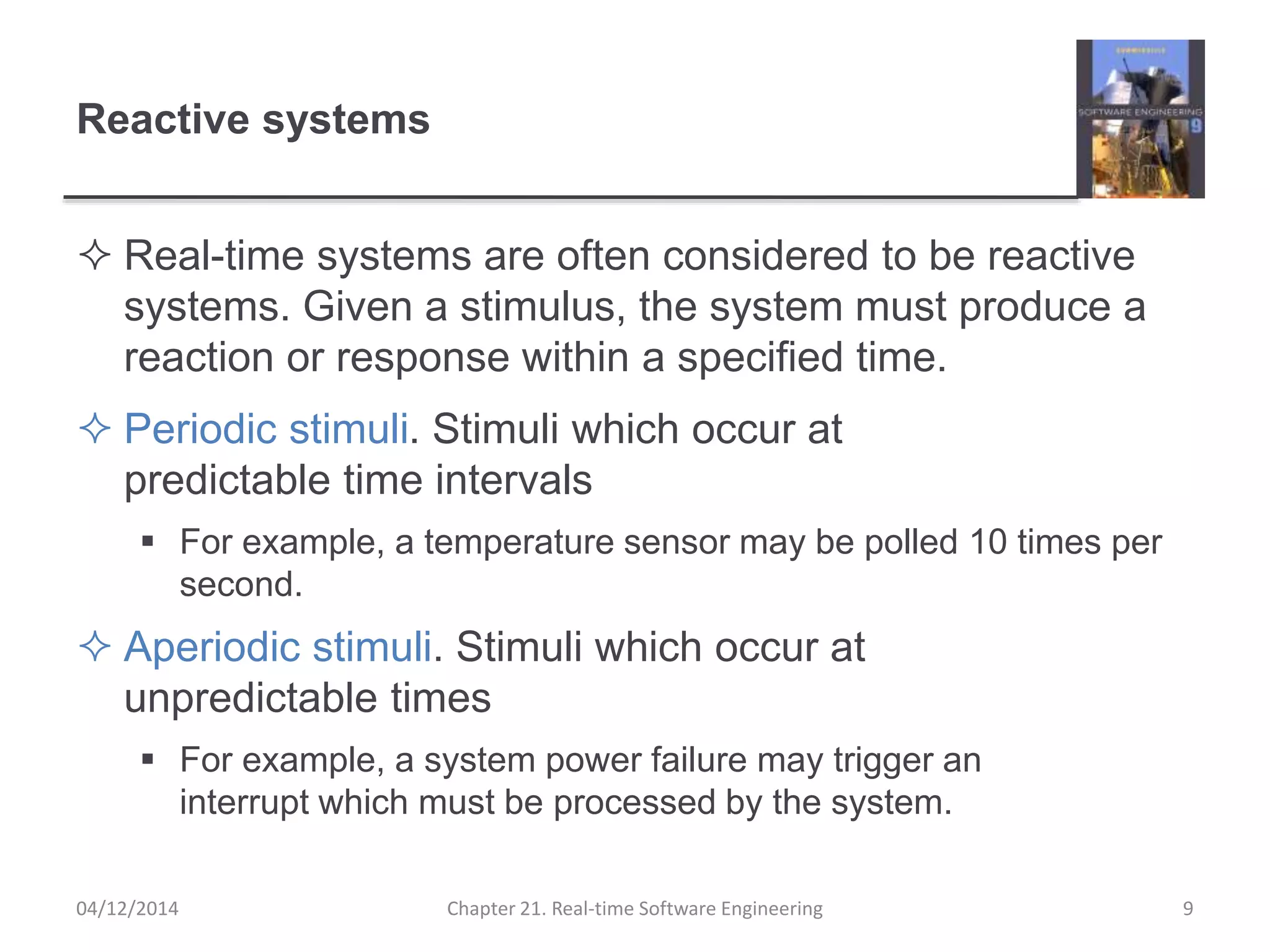 Ch21 real time software engineering | PPTX