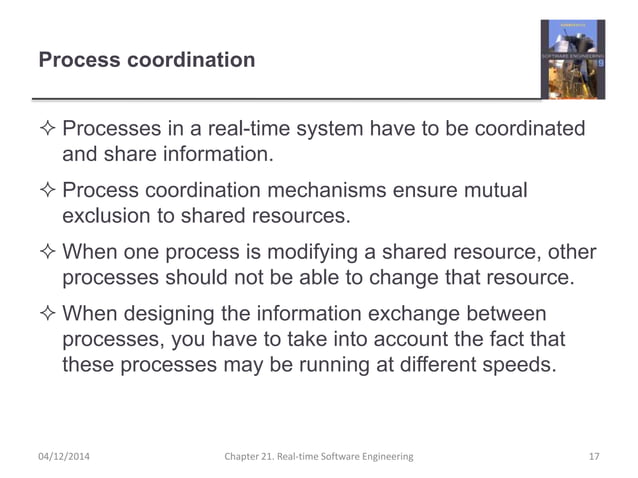 Ch21 Real Time Software Engineering Pptx Operating Systems Computer Software And Applications