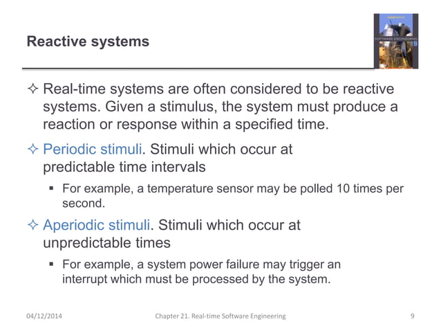 Ch21 real time software engineering | PPTX | Operating Systems ...
